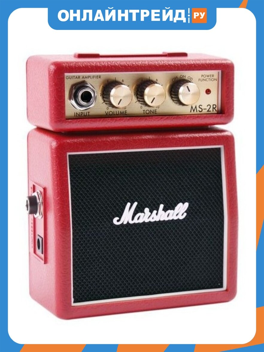 Гитарный комбоусилитель Marshall MS-2R Micro Amp, красный