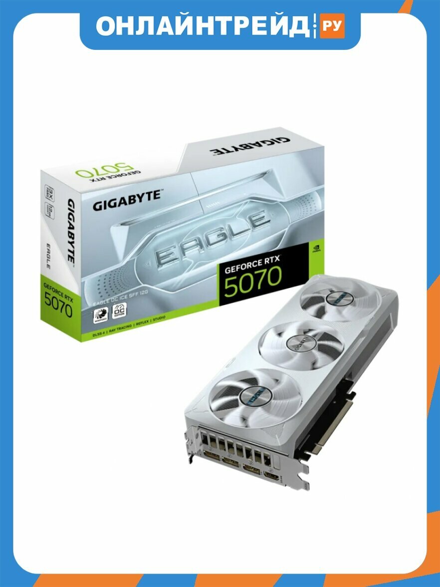 Видеокарта Gigabyte GeForce RTX 5070 EAGLE OC ICE 12G