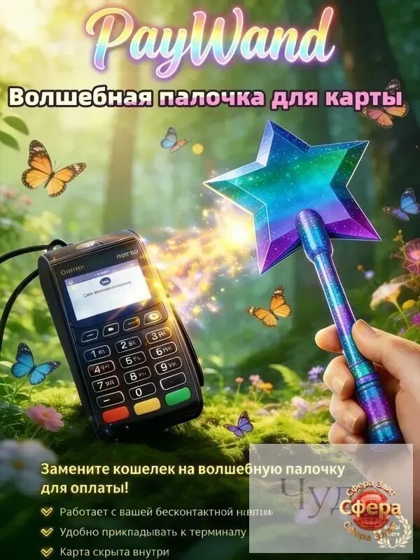 Волшебная палочка для карты банковской