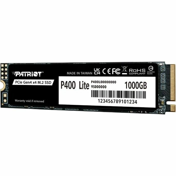 SSD-накопитель Patriot Memory P400LP1KGM28H 1 ТБ M.2 PCI-E 4.0