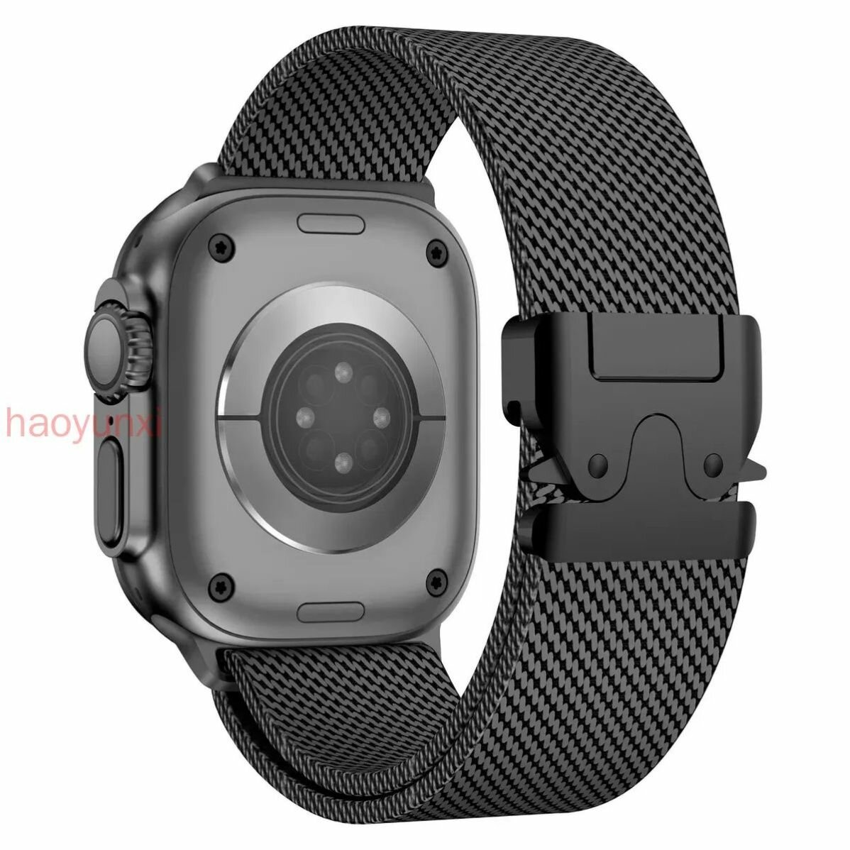 Эксклюзивный браслет Milanese Loop в оттенке Black Titanium для Apple Watch 49 45 44 мм