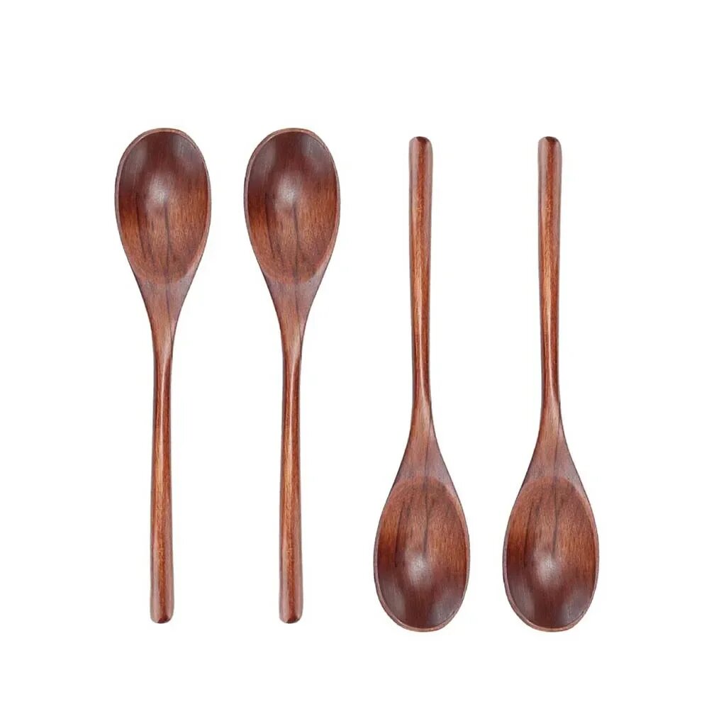 Деревянные суповые ложки, набор из 4/6/8/10 штук 4Pcs