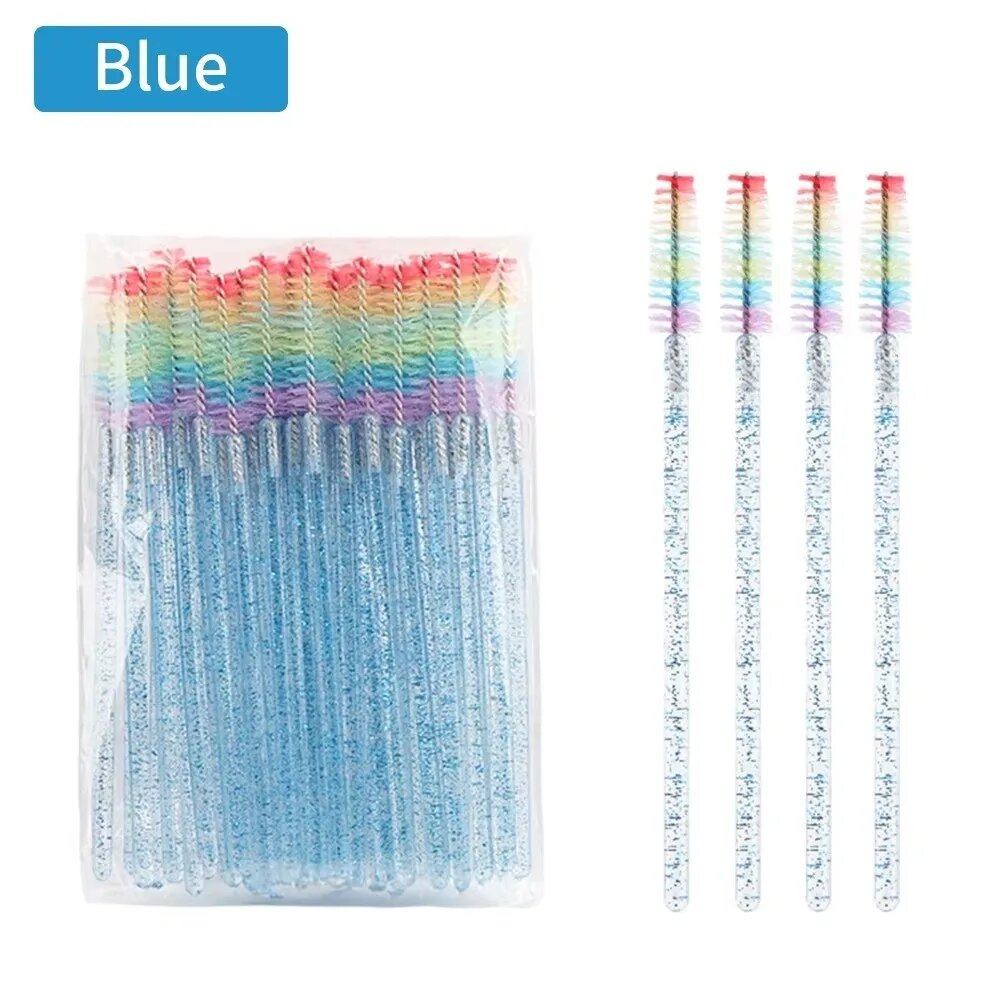 Набор кистей для наращивания ресниц 50 шт. Blue