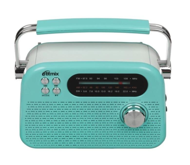 Портативный радиоприемник Ritmix RPR-045, бирюзовый