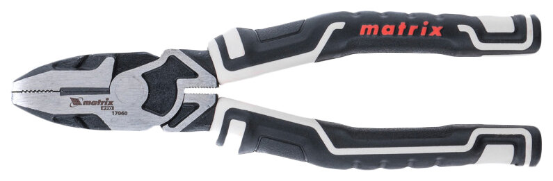 Плоскогубцы комбинированные 185 мм усиленная система, MATRIX PRO 17060