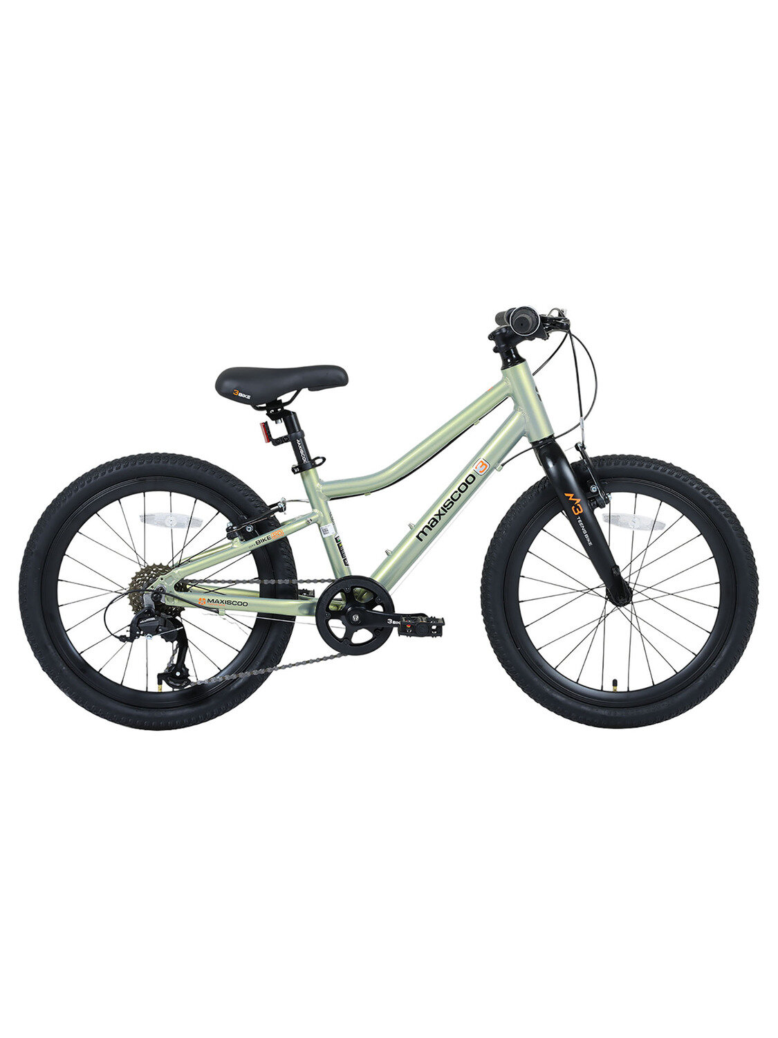 Велосипед Maxiscoo 3BIKE 20 2026 зеленый, для детей