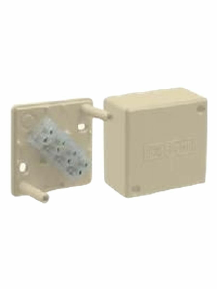 Коробка клеммная, наруж. монтаж, 70х70х30 мм, IP42, крем PlastElectro