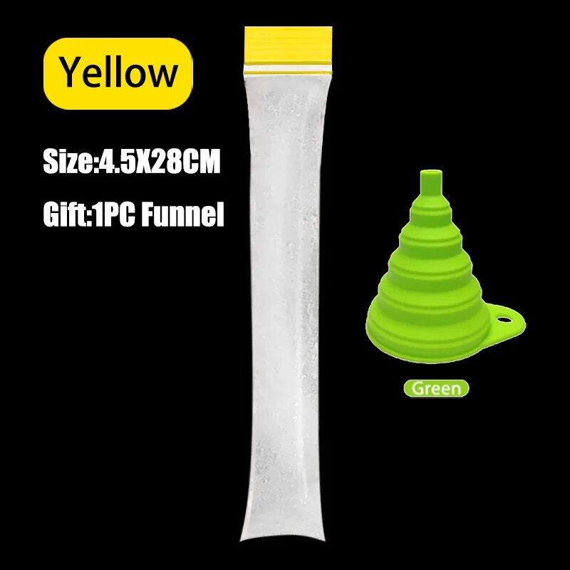 Одноразовые пакеты для мороженого IFANYUO Желтый, 100PCS, Yellow