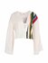 Топ Cala de la Cruz Striped kimono-sleeve top, размер 46, разноцветный