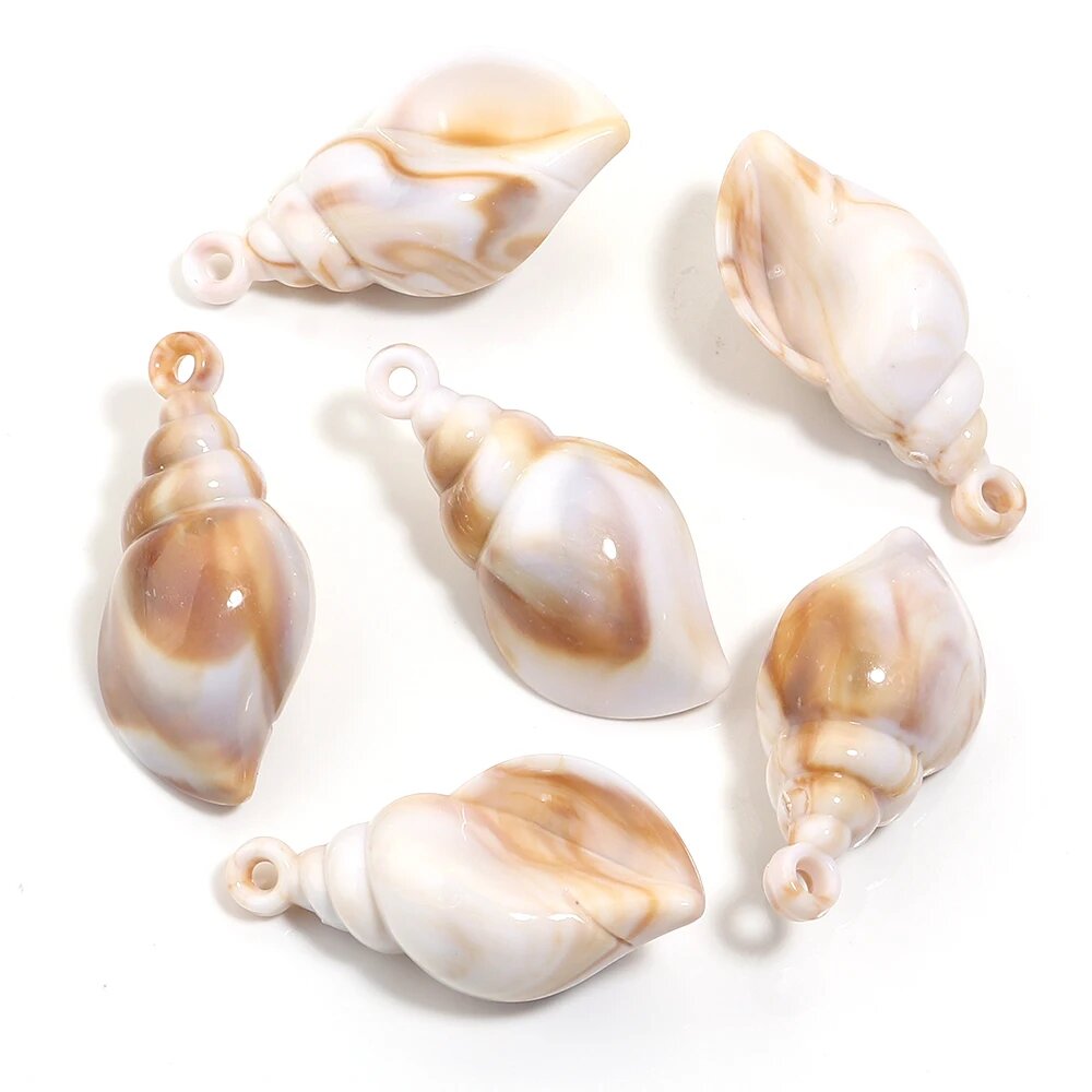 Пластиковые морские бусины 10-100 шт. 22x44mm (10pcs)