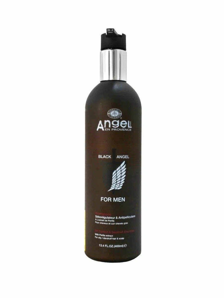 ANGEL PROFESSIONAL BLACK ANGEL MAN-01 Шампунь от перхоти с экстрактом можжевельника 400 мл
