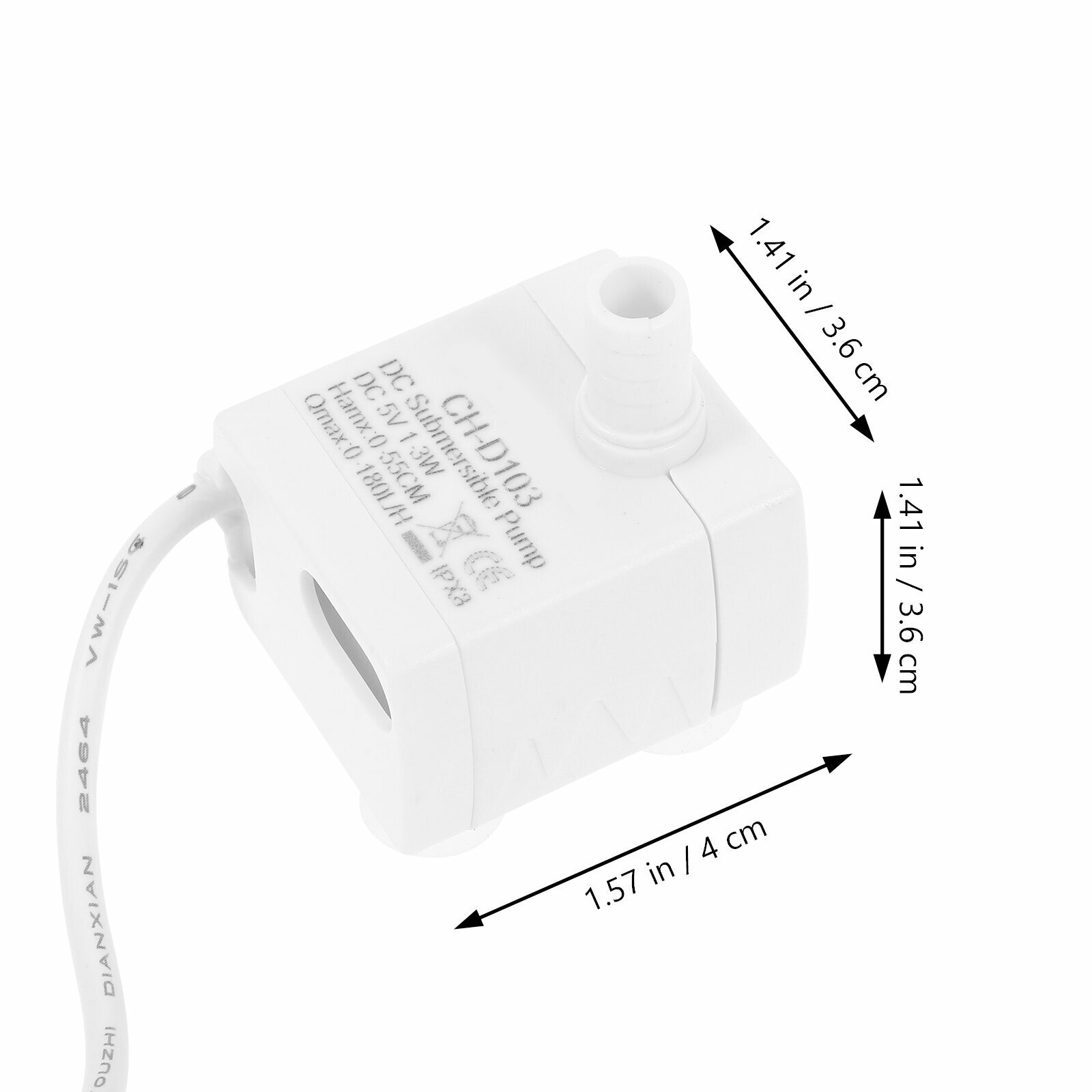 Насос Для Воды Мини Погружной Насос Тихий USB Фонтан Насос Для Аквариума 4.00X3.60X3.60Cm
