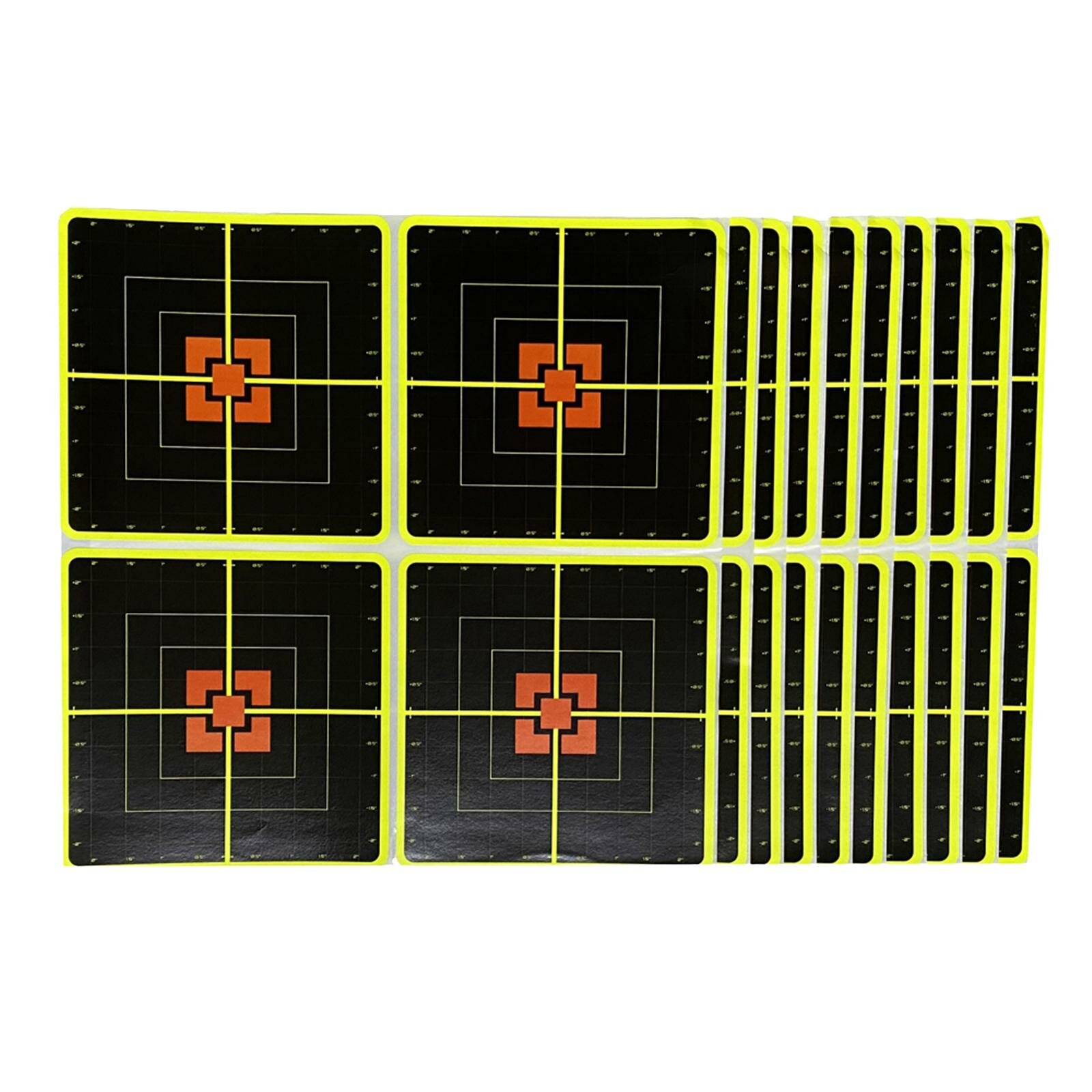 Мишени на 100 ярдов, 10 листов бумаги, для тренировочной стрельбы из винтовки, 10x10 дюймов.