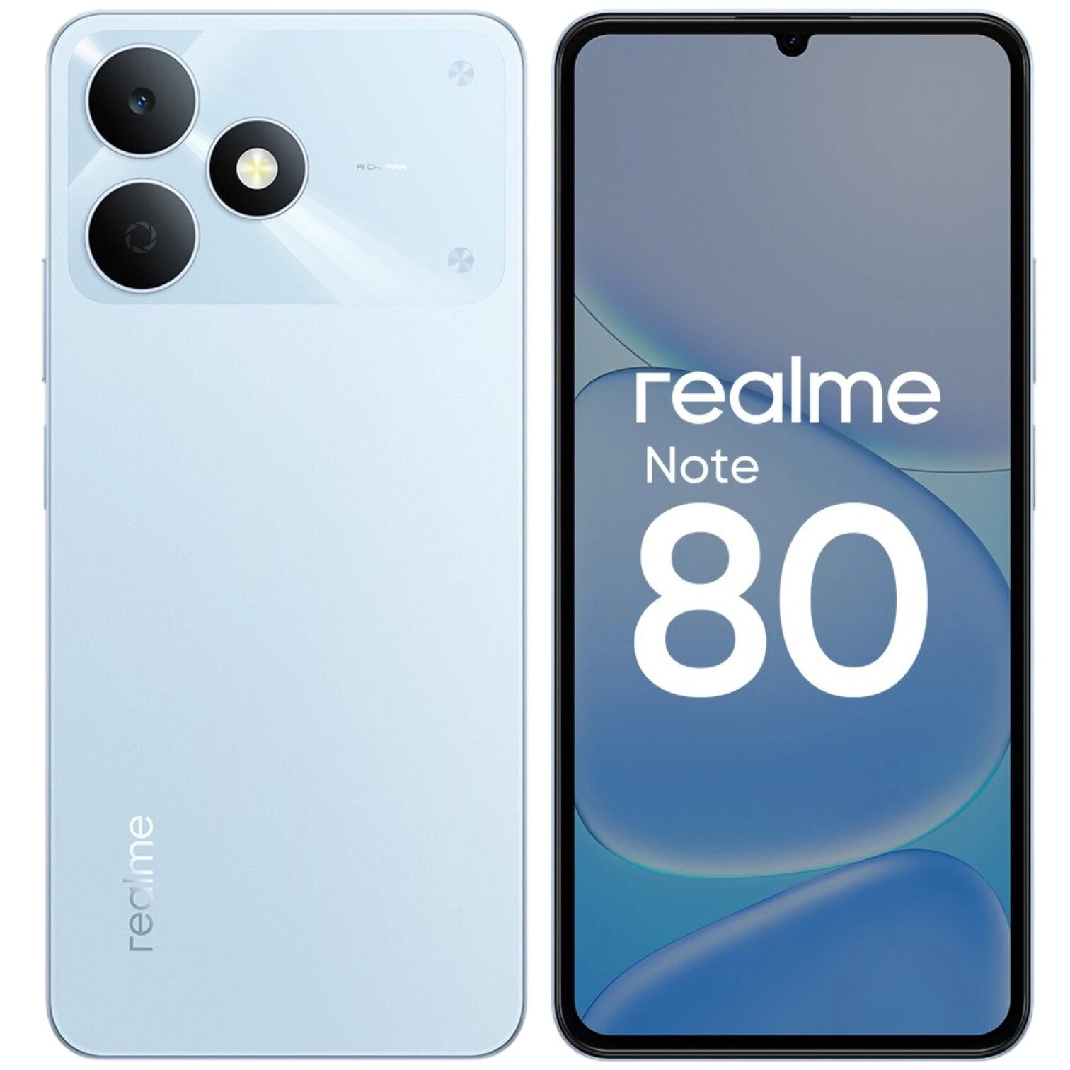 Смартфон Realme Note 80 4/64GB, экран 6.74, 1600 x 720, камера 8МП, Голубой