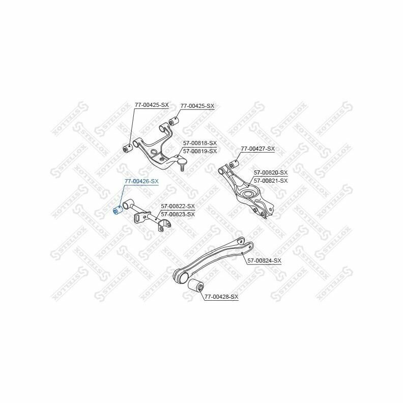 Сайлентблок SUZUKI GRAND VITARA II (JT, TE, TD), STELLOX 7700426SX