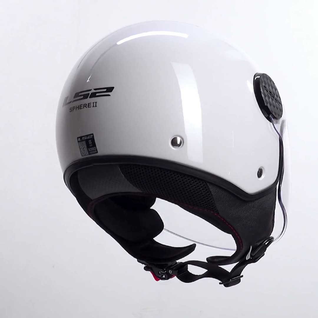 Шлем LS2 OF558 SPHERE 2 SOLID (XS, Gloss White) — фото 1