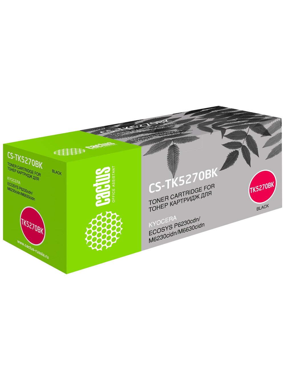 - CS-TK5270BK Картридж лазерный Cactus CS-TK5270BK TK-5270BK черный (8000стр.) для Kyocera Ecosys P6230cdn/M6230ci