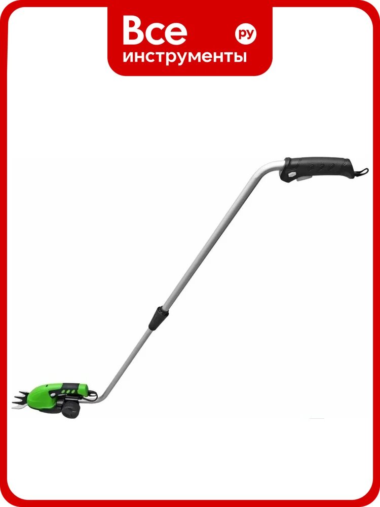 Аккумуляторные садовые ножницы с телескопической ручкой Greenworks 7.2V 1600807, резиновый
