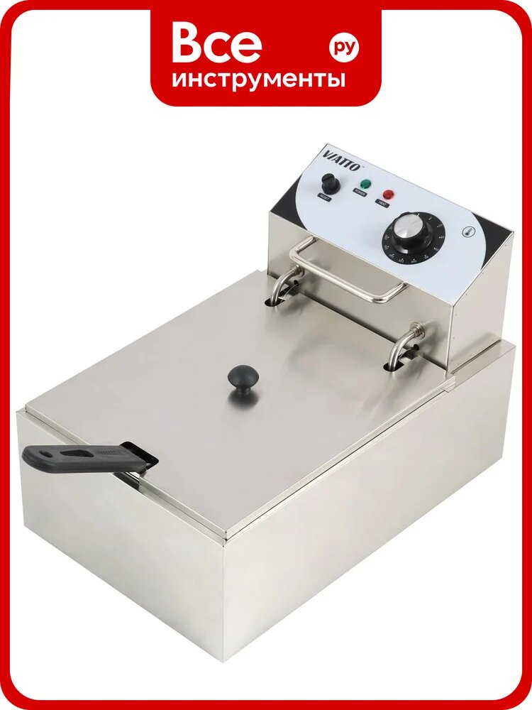 Фритюрница Viatto Commercial VA-EF061 166685 настольный тип нержавеющей стали с электромеханической панелью управления