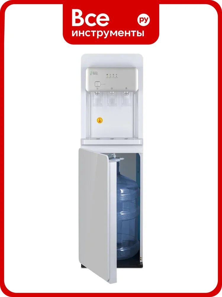Напольный кулер ECOTRONIC K43-LXE White-silver с нижней загрузкой 12560