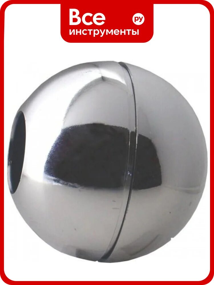 Декоративная насадка-шар Zitar Tech-Krep 127440, пластик, цвет хром, 1 шт