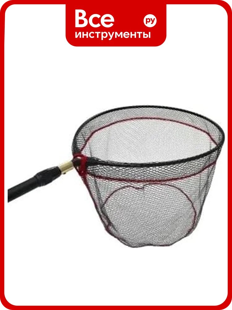 Подсачек складной телескопический Namazu Pro NoKnot Net PVC, L- 200 см, овальный обод 55x45 см, PVC/25/ NP-NKNP45-200