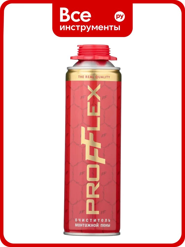 Очиститель монтажной пены PROFFLEX 40031, с оконных, с применением очистителя для застывшей