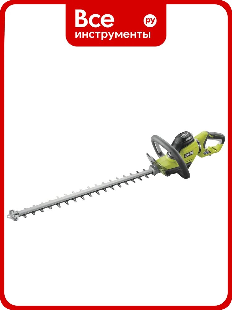 Электрический кусторез Ryobi RHT5655RS 5133003643, легко, с поворотной рукояткой, двусторонним ножом, щеточным