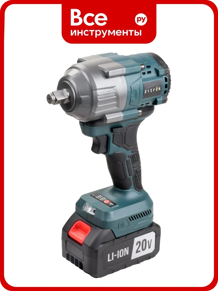 Аккумуляторный бесщеточный гайковерт Zitrek Crusher 20 PRO в кейсе, 20В, 800 Нм, 2x4.0Ач