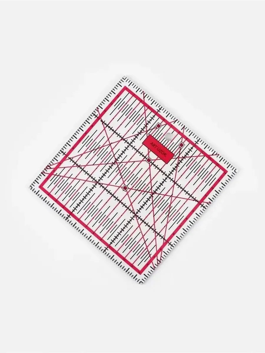 Ковровая линейка для рукоделия 15x15 см