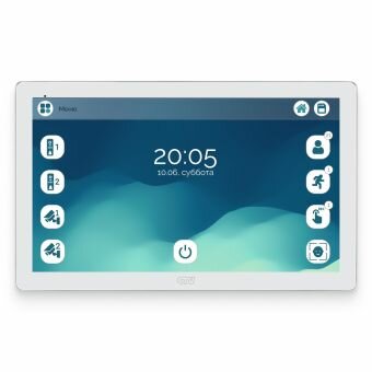 CTV-M4108AI W (белый) Монитор видеодомофона с функциями AI: детекция обнаружения человека, распознав