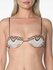 Купальник MC2 Saint Barth Salina wave-pattern bikini top, размер 40, бежевый/бел...