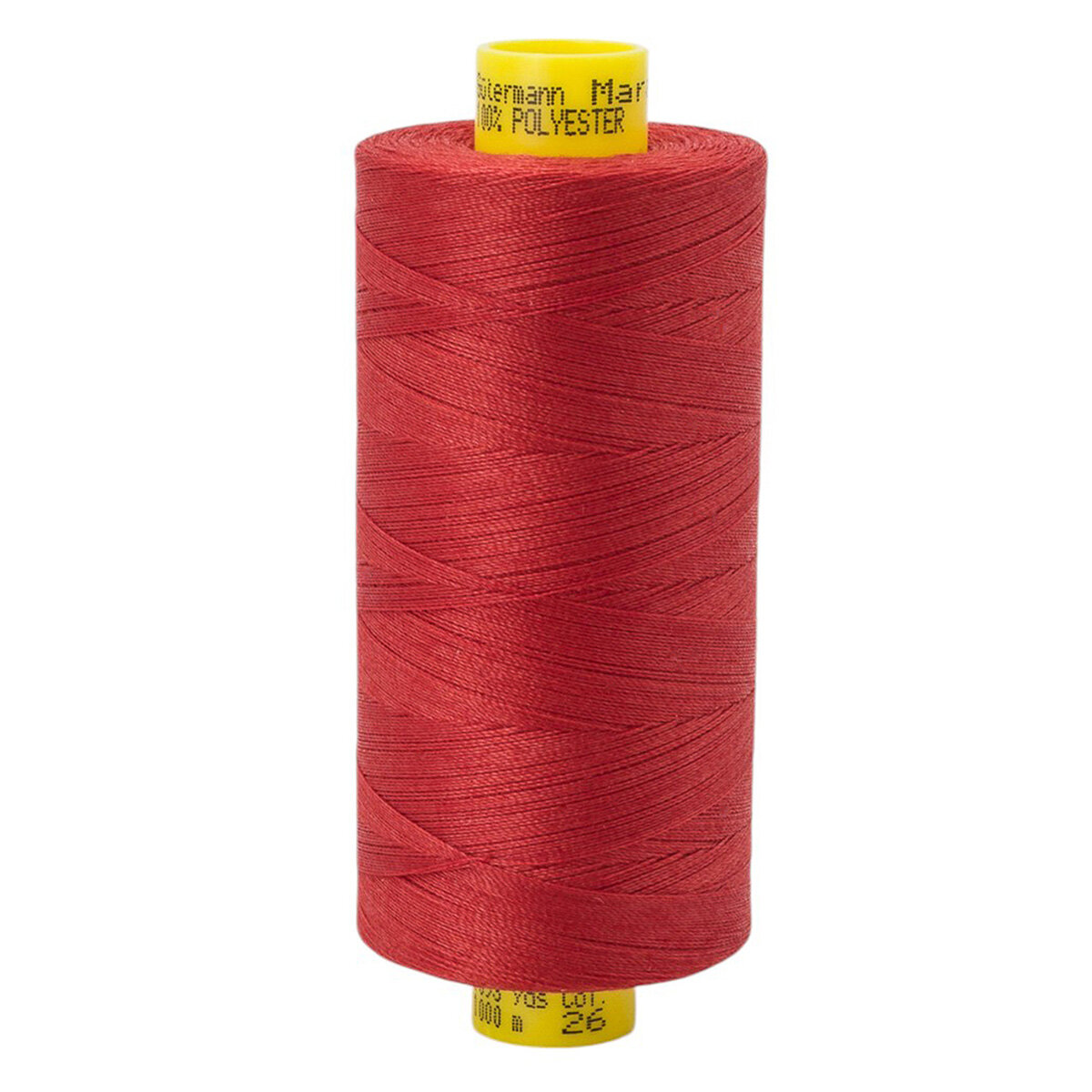 Нитки Mara 120/1000 м универсальные, 100% полиэстер Gutermann 700207 (026 огненно-красный), 10 шт
