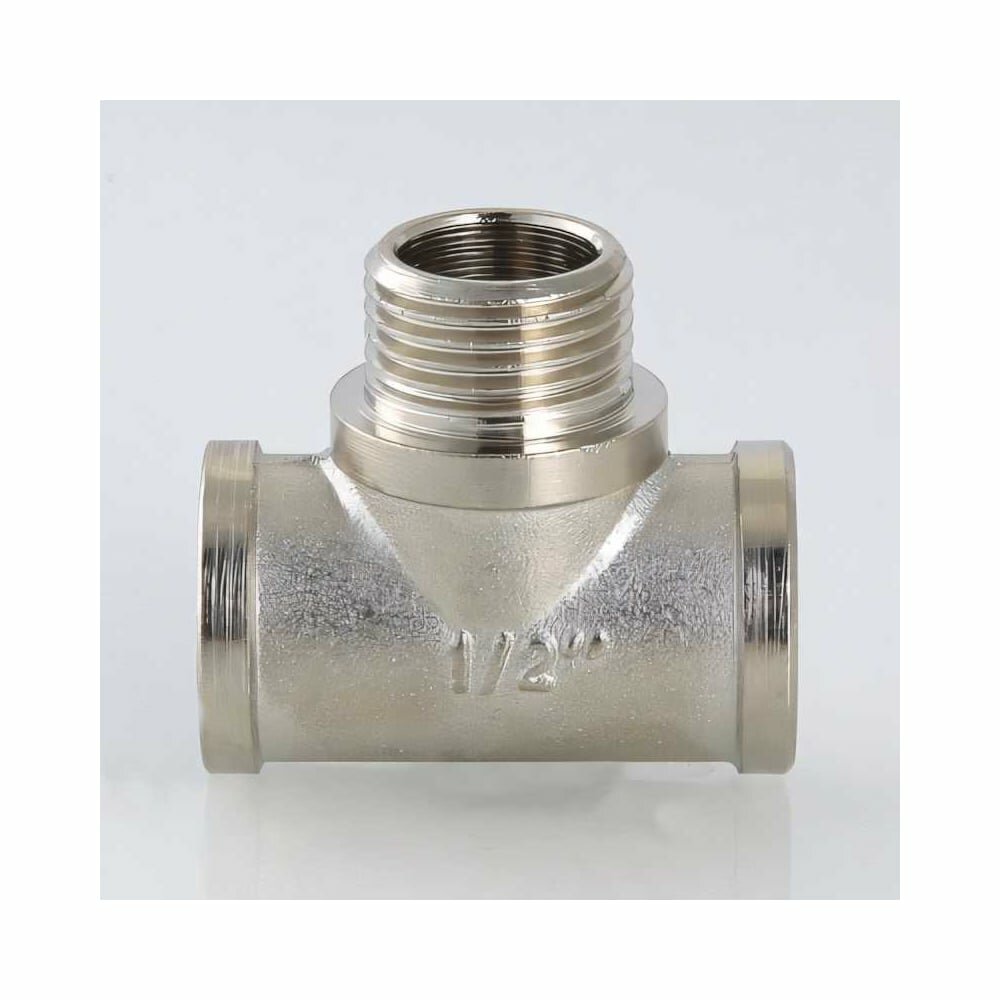 Тройник с переходом на нар. р. 1/2 вн.-нар.-вн. Valtec VTr.132. N.0004 — фото 1