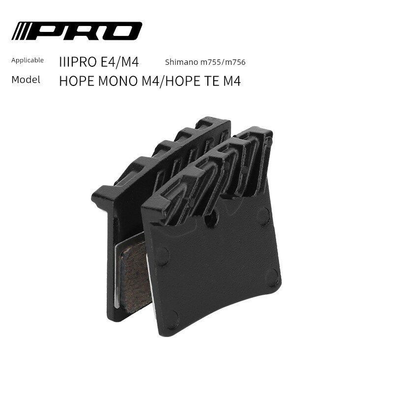 IIIPRO Металлические тормозные колодки с теплоотводом четыре поршня одна пара (половина комплекта) для M755 M756 HOPE