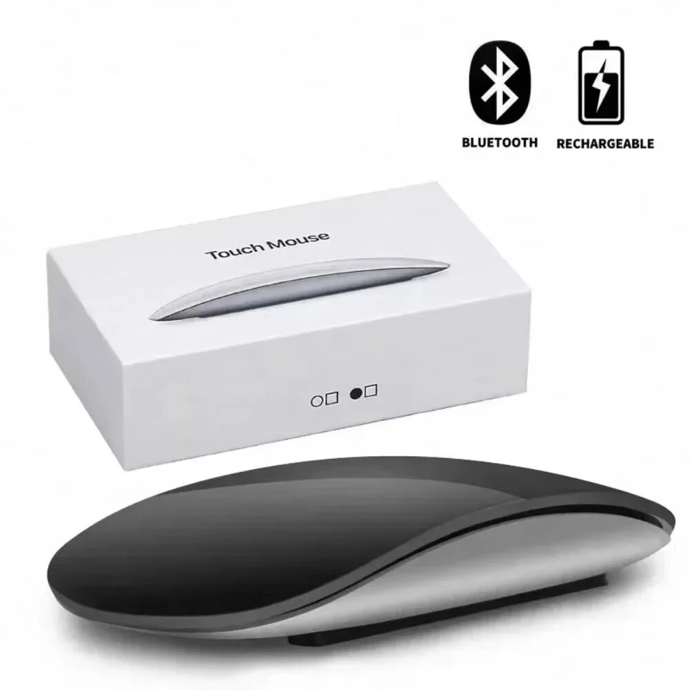 Беспроводная Bluetooth-мышь Touch Mouse, Черный, upgraded version b