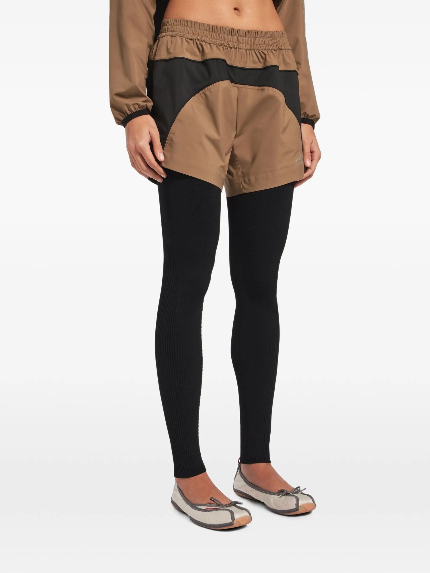 Шорты Logo-print panelled shorts
