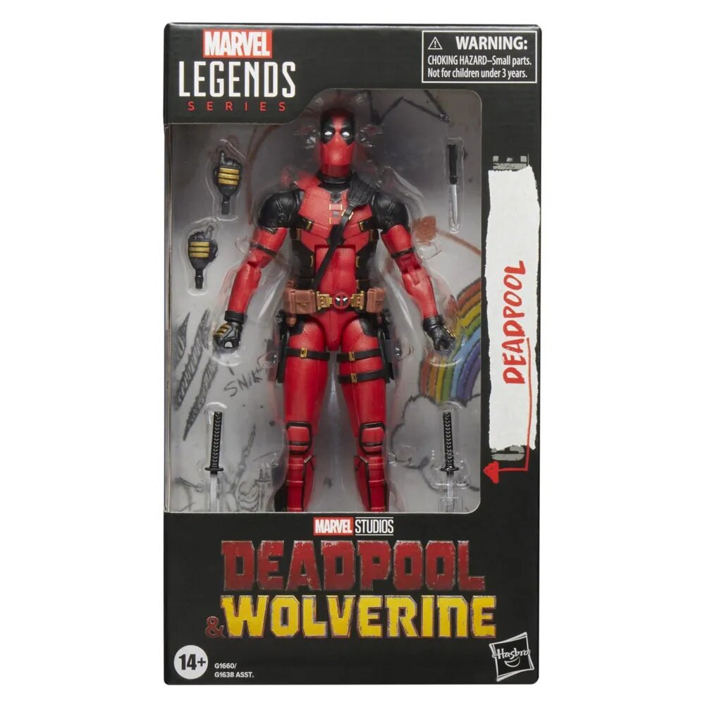 Фигурки Hasbro Marvel Legends Deadpool&Wolverine Series Action Figures-16cm; Марвел фигурки