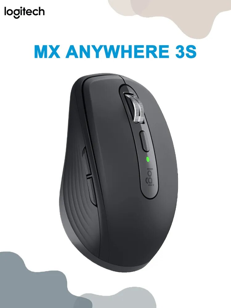 Logitech G Мышь беспроводная MX ANYWHERE 3S, черно-серый