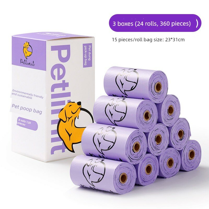 Petlimit одноразовые пакеты для собачьего и кошачьего навоза с лавандовым ароматом 3 упаковки