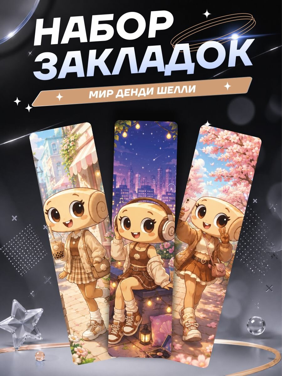 Закладки для книг и учебников Мир Денди Шелли Roblox