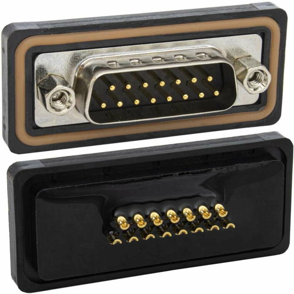 Разъем D-SUB RUICHI DB-15M IP67 screw 124718
