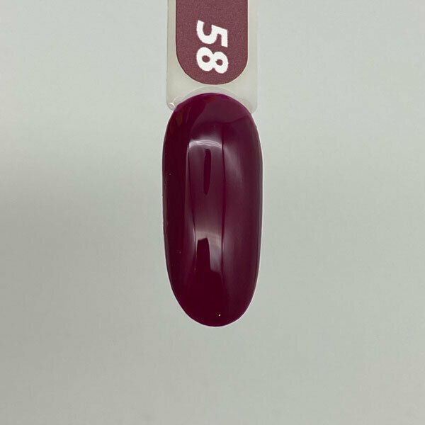 Y.ME Цветной гель-лак Gel Colour 58 (винно-красный), 10 мл, для ногтей