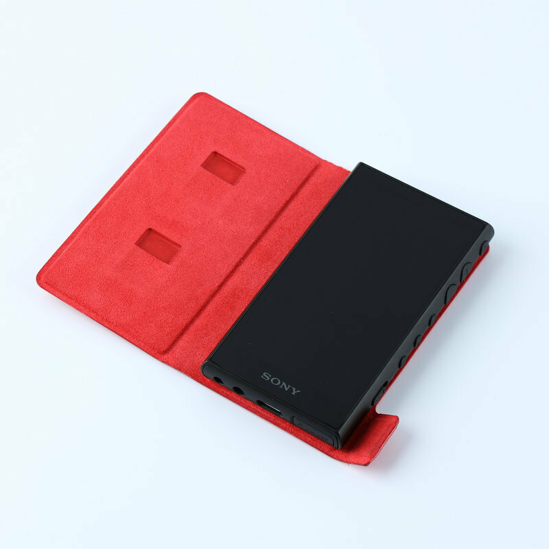 Кожаный чехол-книжка для Sony Walkman A45, A55, A105, A105HN, кобура, искусственная кожа, Красный,1