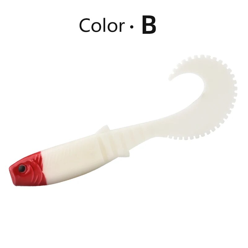 MEREDITH CANNIBAL II силиконовая рыболовная приманка 70/90/110 мм Белый, 70mm, Fishing Lure B