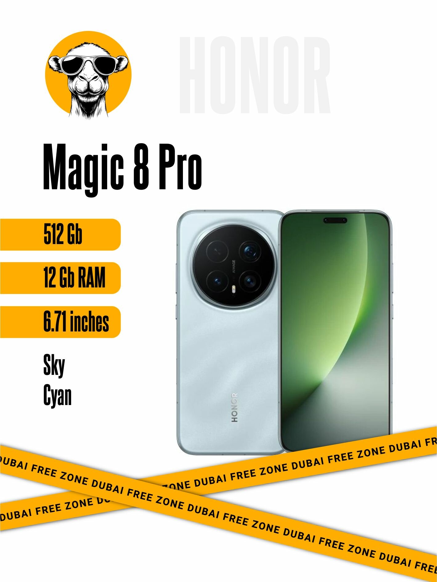 Смартфон Honor Magic 8 Pro 12/512Gb Sky Cyan