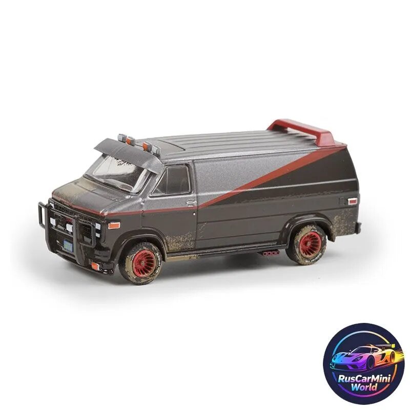 Машинка Greenlight Collectibles 1/64 GMC Vandura 1983 "A-Team" dirty version