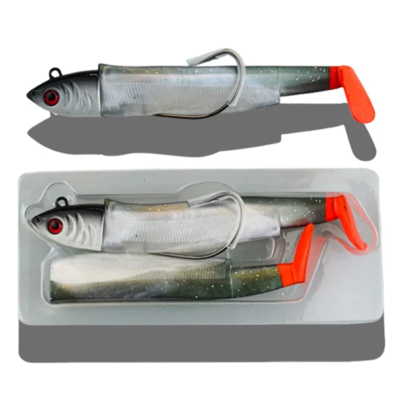 Мягкая приманка Zipish TEKNIK Black Minnow 30г/15г 95mm Body 30g head, A