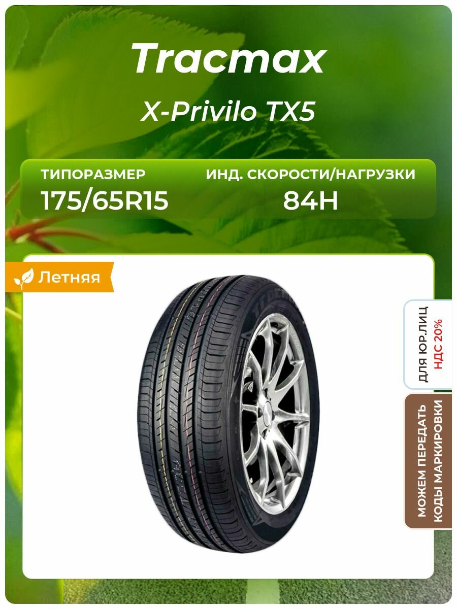 Шина Tracmax X-Privilo TX5 175/65R15 84H