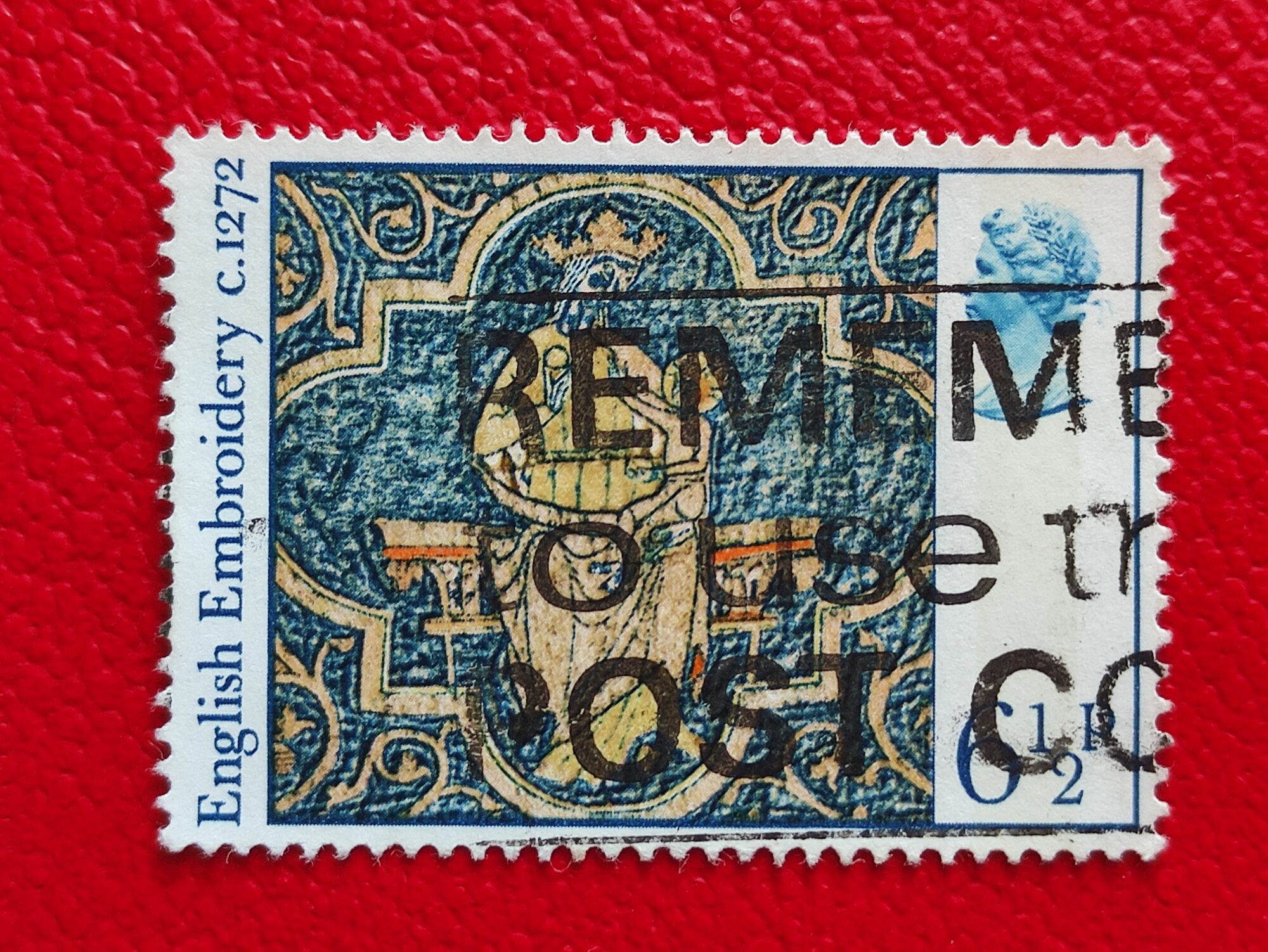 Марки Великобритания 1976. Рождество: "Рождественские марки". Гашение. Редкость - см фото